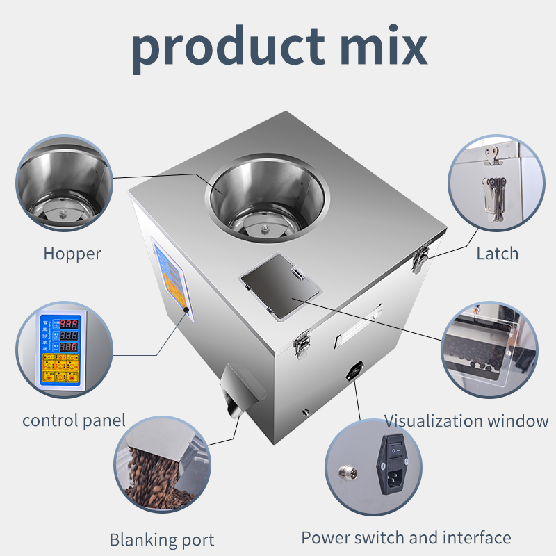 1-100 intelligent screws nut gasket nail fiber counting filling machine ...