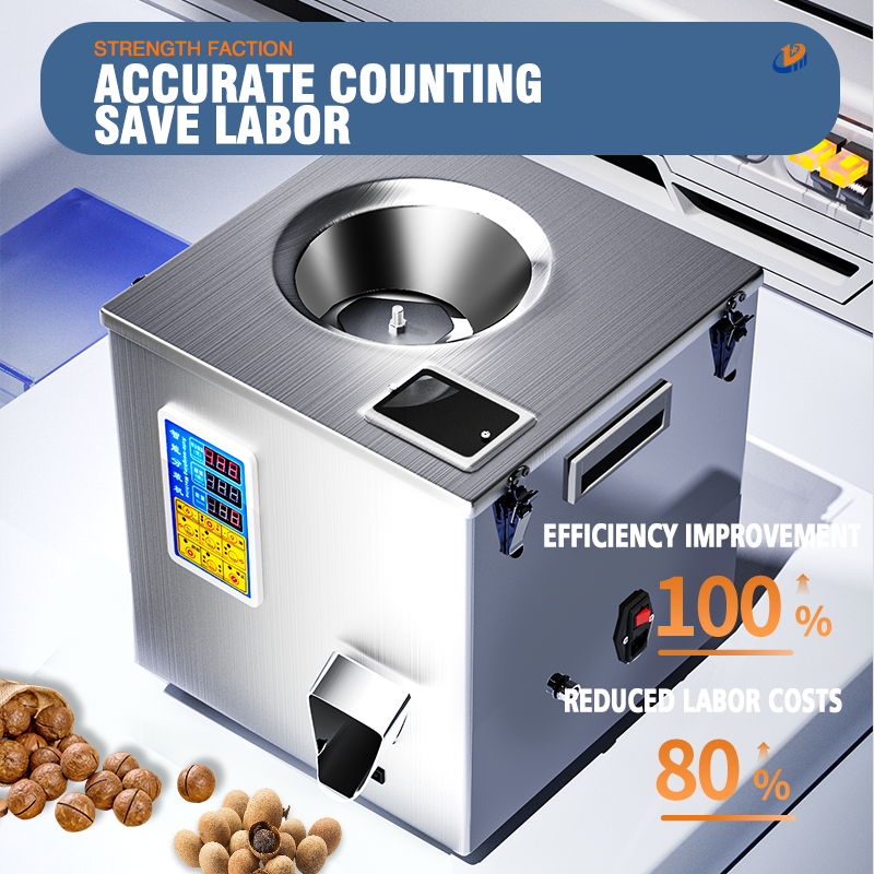 1-100 intelligent screws nut gasket nail fiber counting filling machine ...