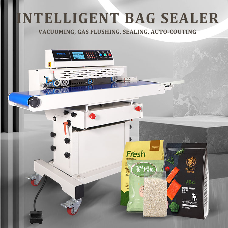 Intelligent Continuous Plastic Bag Food Packaging Band Sealer Date Code ...