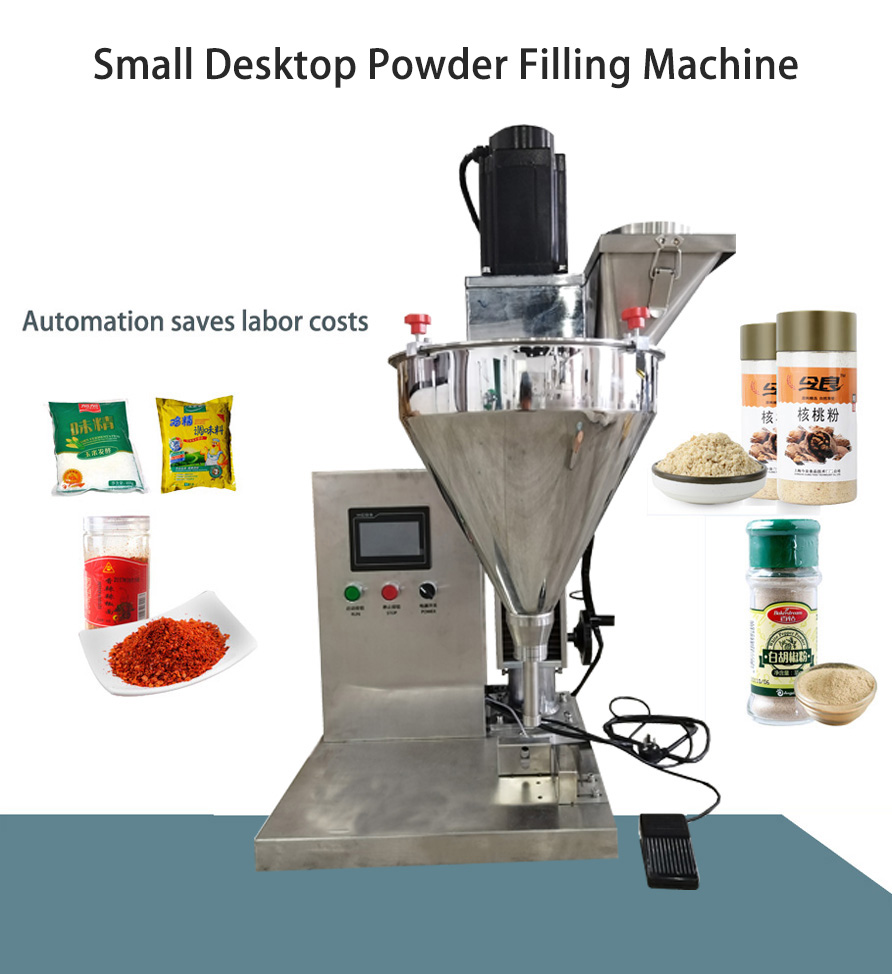 1-100g Semi-Automatic Screw Filling Machine For Coffee Powder Chili ...